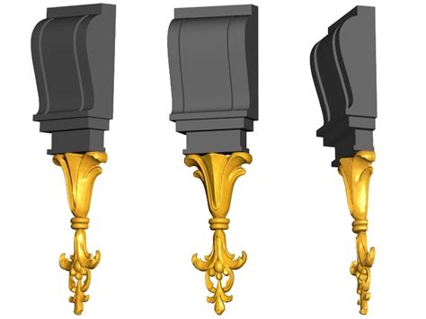 Bracket 06 Stl Brackets Corbals Currencies Pilasters Capitals 3d Models In Stl Format