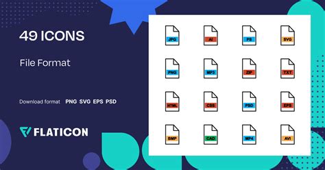 file format icon pack fill and lineal 49 svg icons