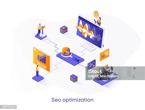 Seo 최적화 동소측정 웹 배너 인터넷 분석 온라인 연구 Isometry 개념 관련 검색 3d 장면 디자인에 대한 웹 사이트