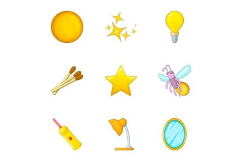 Luminous Objects Icons Set Graphic By Ylivdesign · Creative Fabrica