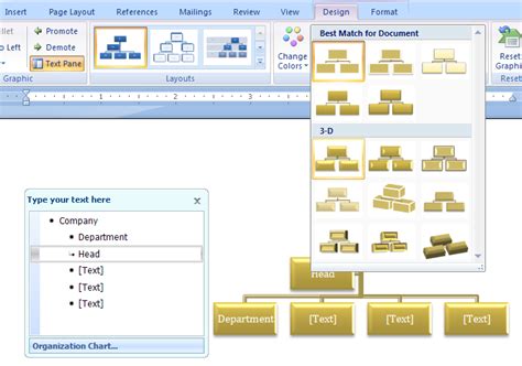 Smartart Organization Chart Change Layout A Visual Reference Of Charts Chart Master