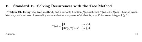 Problem Using The Tree Method Find A Suitable Chegg