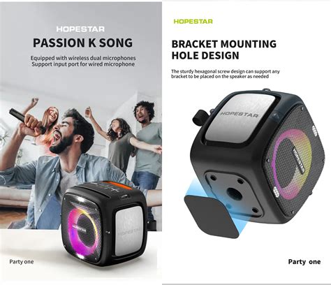 Hopestar PARTYONE 80W RGB Bluetooth Speaker - Best