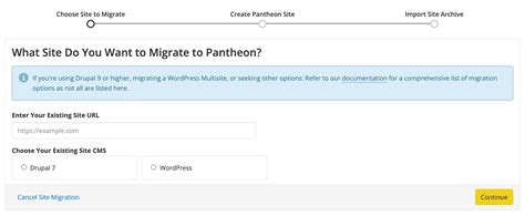 Manually Migrate Sites To Pantheon Pantheon Docs