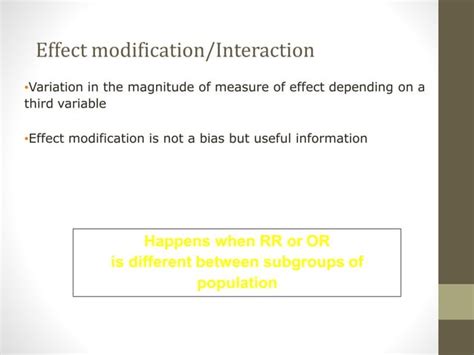 Confounder And Effect Modification Pptx Heart And Cardiovascular Diseases Diseases And