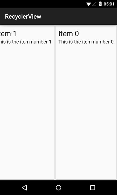 Recyclerview Basics