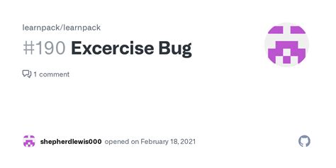 Excercise Bug · Issue 190 · Learnpacklearnpack · Github