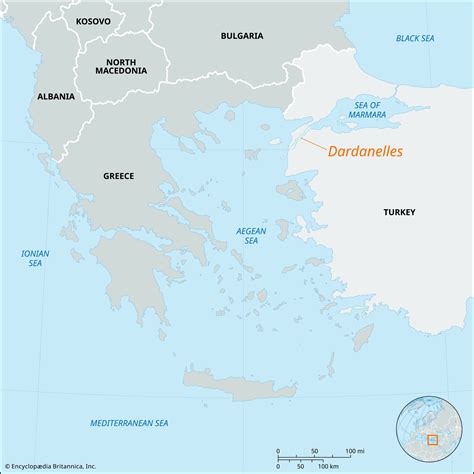 Dardanelles Strait Map History And Meaning Britannica