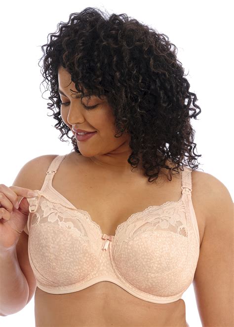 Elomi Molly Underwired Nursing Bra Blush Black Cameo Rose Upto Kk Cup Uk