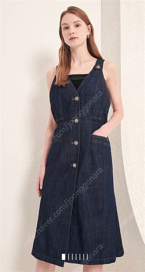 마인 버튼 슬리브리스 데님 드레스정품2022년 기타 수입명품 중고나라