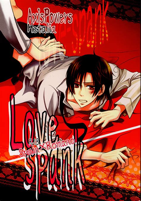 Hetalia Axis Powers Yaoi Doujinshi Love Spank Spain X Romano Spai