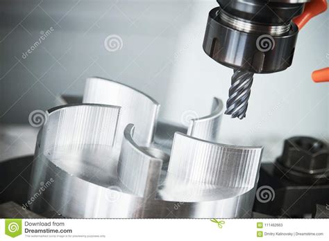 Milling Cnc Machine Tool With Mill Stock Image Image Of Manufacture Metalworking 111462663