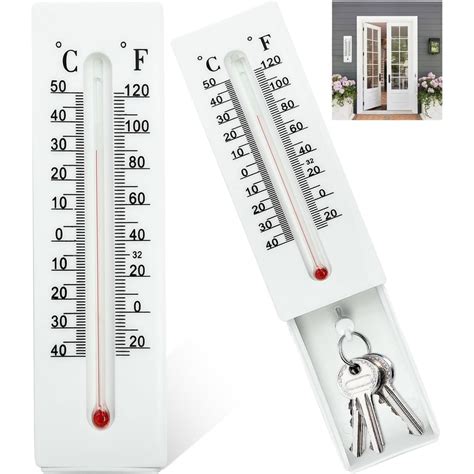 Outdoor Thermometer Decorativekey Hiders Containers Boxthermometer