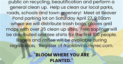 Franklin Matters Update Earth Day Events In Franklin Postponed To
