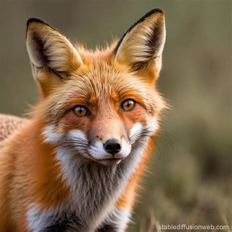 A Foxy Portrait Stable Diffusion Online