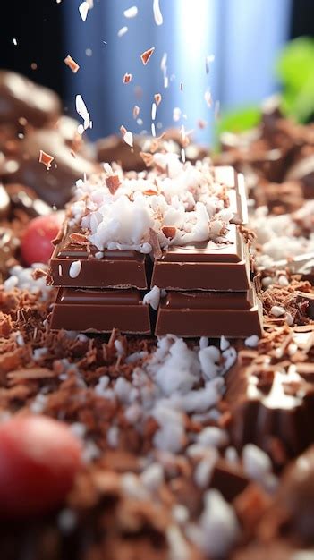 Premium Photo 3d Modeling And Rendering Chocolte Uhd Wallpaper