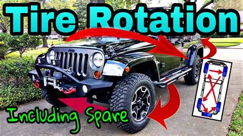 Tire Rotation How To Properly Rotate Your Jeep Tires Youtube