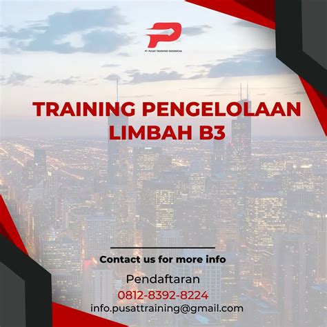 Pelatihan Pengelolaan Limbah B3 Pusat Training Indonesia