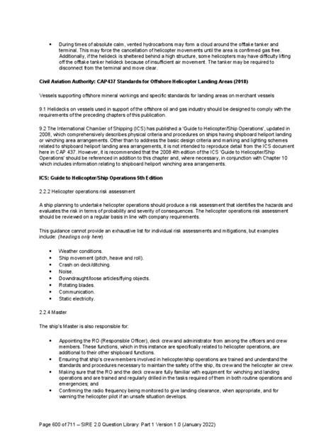 Sire 20 Question Library Part 1 Chapters 1 To 7 Version 10