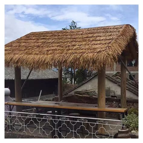 Synthetic Straw Roof Thatch Runner Roll Artificial Mexican Palm