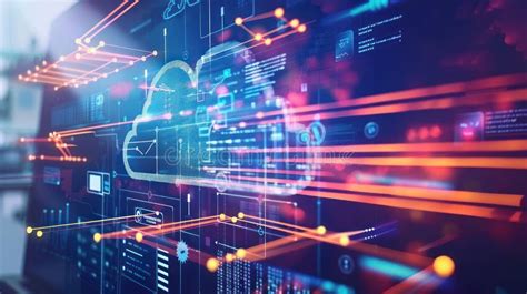 Cloud Computing With A Virtual Cloud Network Diagram Illustrating Data