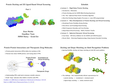 Ppt Protein Docking And 3d Ligand Based Virtual Screening Schedule Powerpoint Presentation