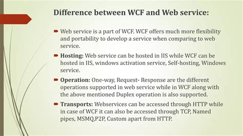 Wcf Windows Communication Foundation Pptx Computer Networking