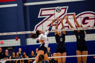 Volleyball Gonzaga Falters At Home In Straight Sets To Byu Sports