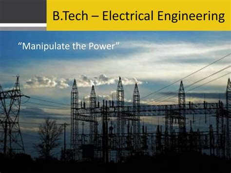 Electrical Engineering Powerpoint Electrical Engineering Ppt