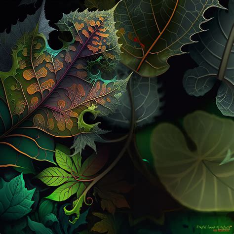 Ai와 만드는 프랙탈 자연속 프랙탈 나뭇잎fractal Leaves In Nature 2