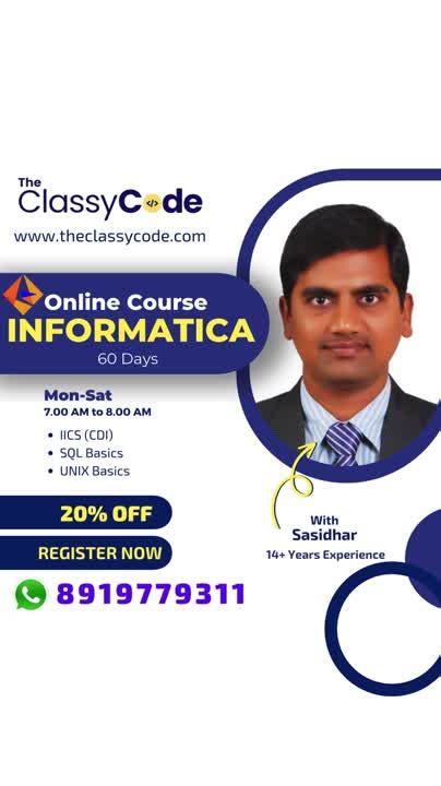 The Classy Code On Linkedin Iics Informatica Cloud