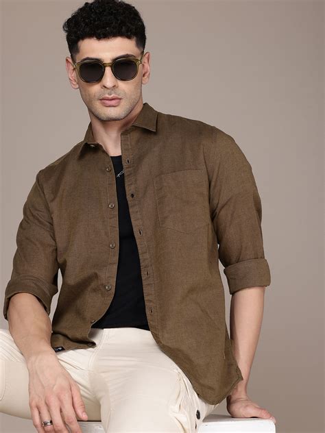 Buy Roadster Men Premium Linen Cotton Casual Shirt Shirts For Men