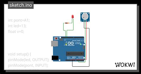 POTENCIOMETRO ATVM IIE Wokwi ESP STM Arduino Simulator