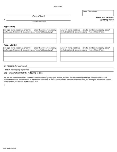 Form 14a Fill Out Sign Online And Download Fillable Pdf Ontario