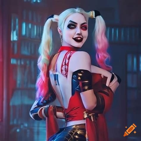 Harley Quinn Cosplay In Eastern Asian Mythical Fantasy Robes On Craiyon
