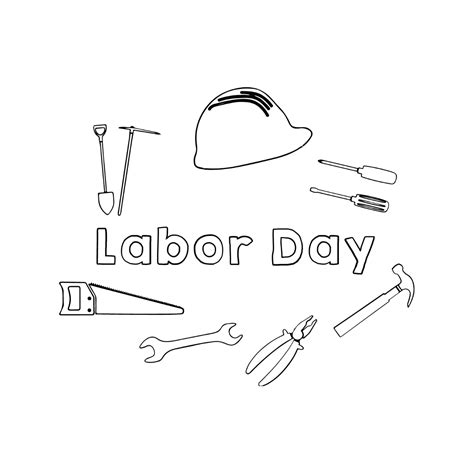 Labor Day Clip Art Black And White Clipart Panda Free