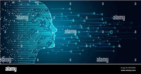 Big Data And Artificial Intelligence Concept Stock Vector Image Art Alamy