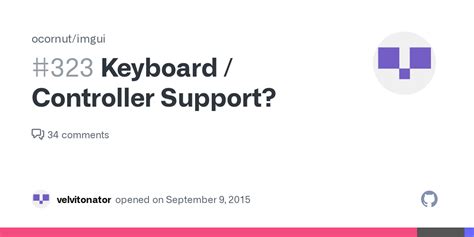 Keyboard Controller Support · Issue 323 · Ocornutimgui · Github