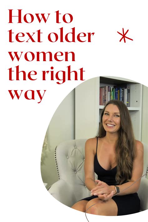 How To Text An Older Woman And Keep Her Interested Dating Older Women Older Women Dating