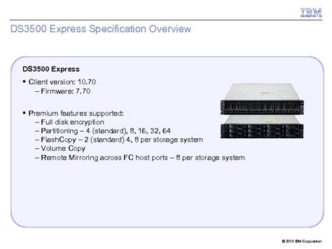 Technical Sales Overview Ibm System Storage Ds 3500