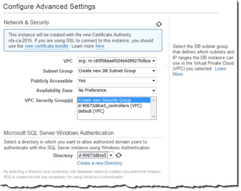 Amazon Rds Para Sql Server Suporte Para Autenticação Do Windows Imasters