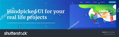 Ux Ui Design Concept Character Text เวกเตอร์สต็อก ปลอดค่าลิขสิทธิ์