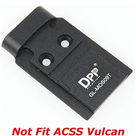 Dpp Titanium Mount Adapter Plate Compatible With Glock 17 19 Mos Holos