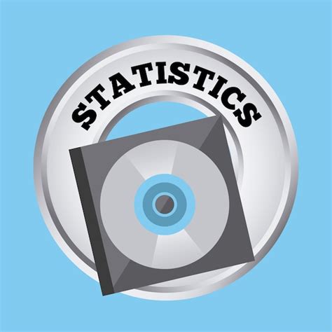 Premium Vector Statistics Button Design