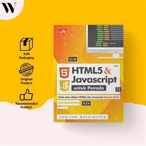 Jual Buku Programming Html5 Dan Javascript Untuk Pemula Baru Original