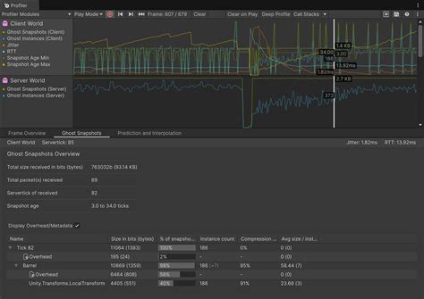 Experimental Network Profiler In Netcode For Entities Unity Engine Unity Discussions