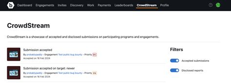 Crowdstream Bugcrowd Docs