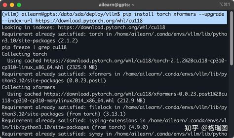 vllm 0001 入门 01 安装 知乎