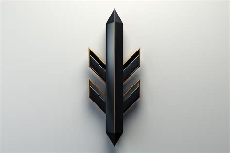 premium ai image 3d logo design dynamic shape metal