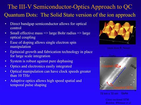 ppt optically driven quantum dot based quantum computation powerpoint